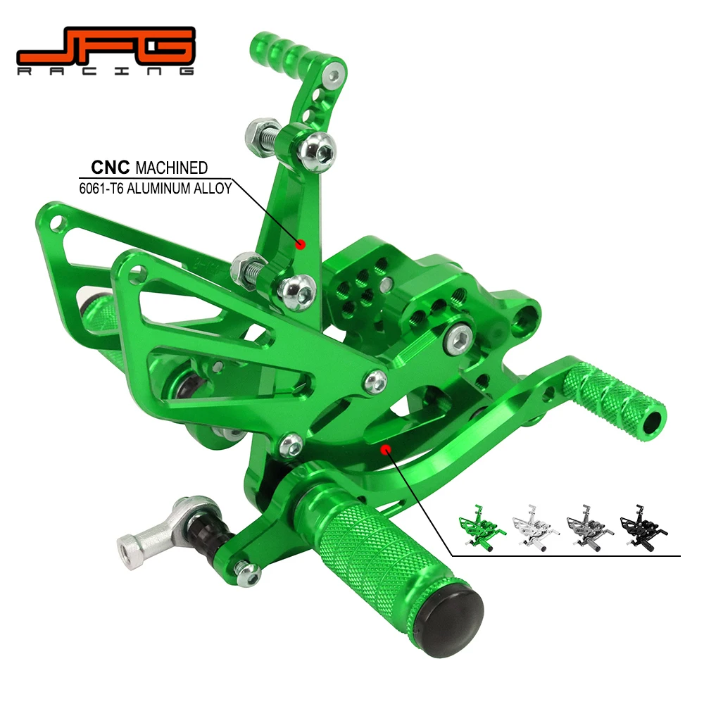 Pedaleira para motocicleta de alumínio cnc, ajustável, para descanso ...