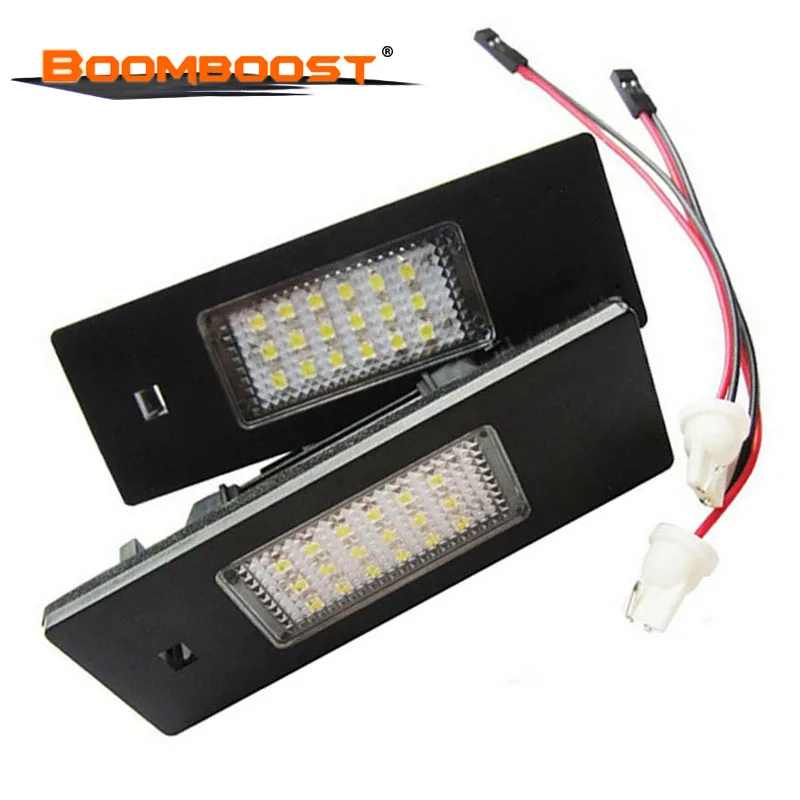 For BMW E87 E81 E63 E64 E85 E86 Car LED License Plate Lights 2pcs White SMD Number Plate Lamp ...