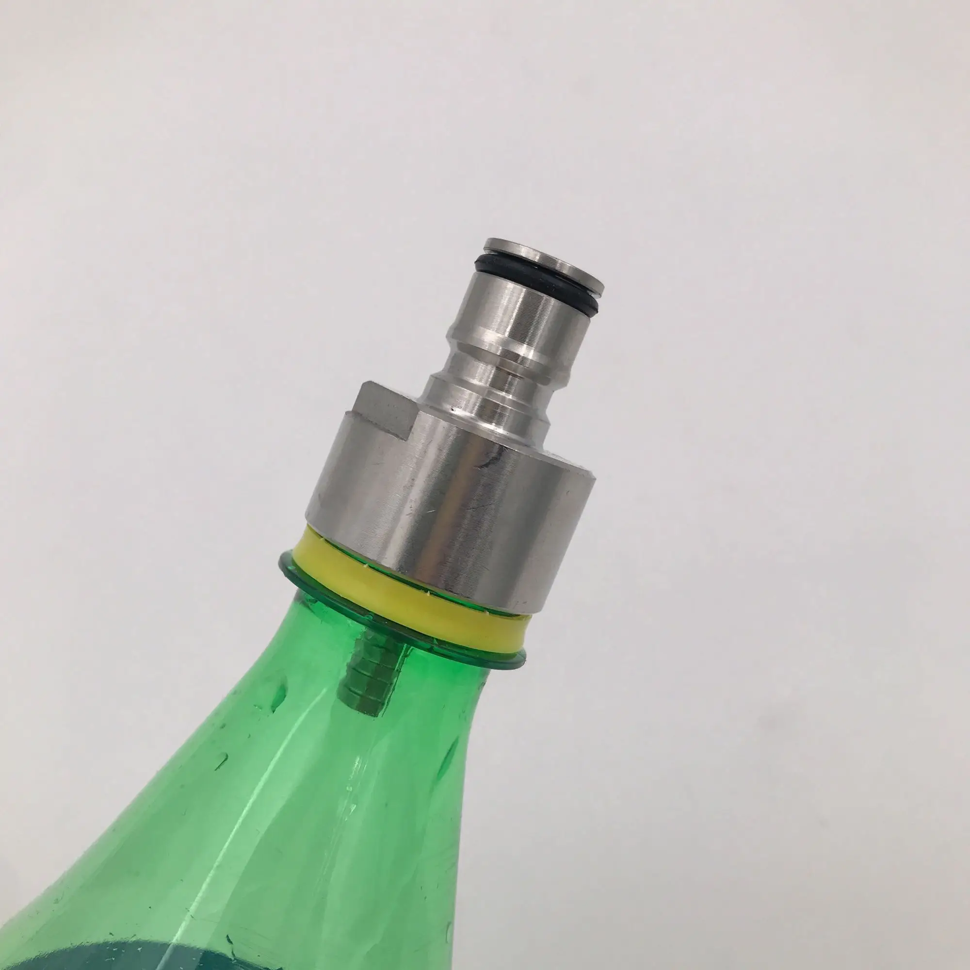 Stainless Carbonation Cap w/ 5/16" Barb, Ball Lock Type, fit soft drink ...