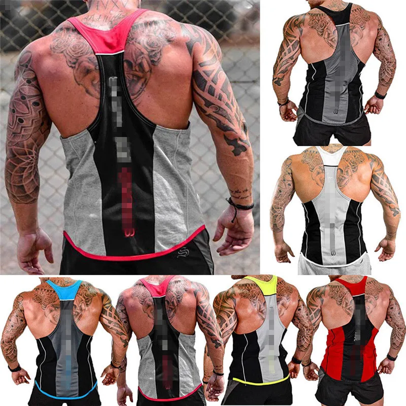 Sport Gym Men Vest Bodybuilding Tank Tops Muscle Clothing Stringer ...