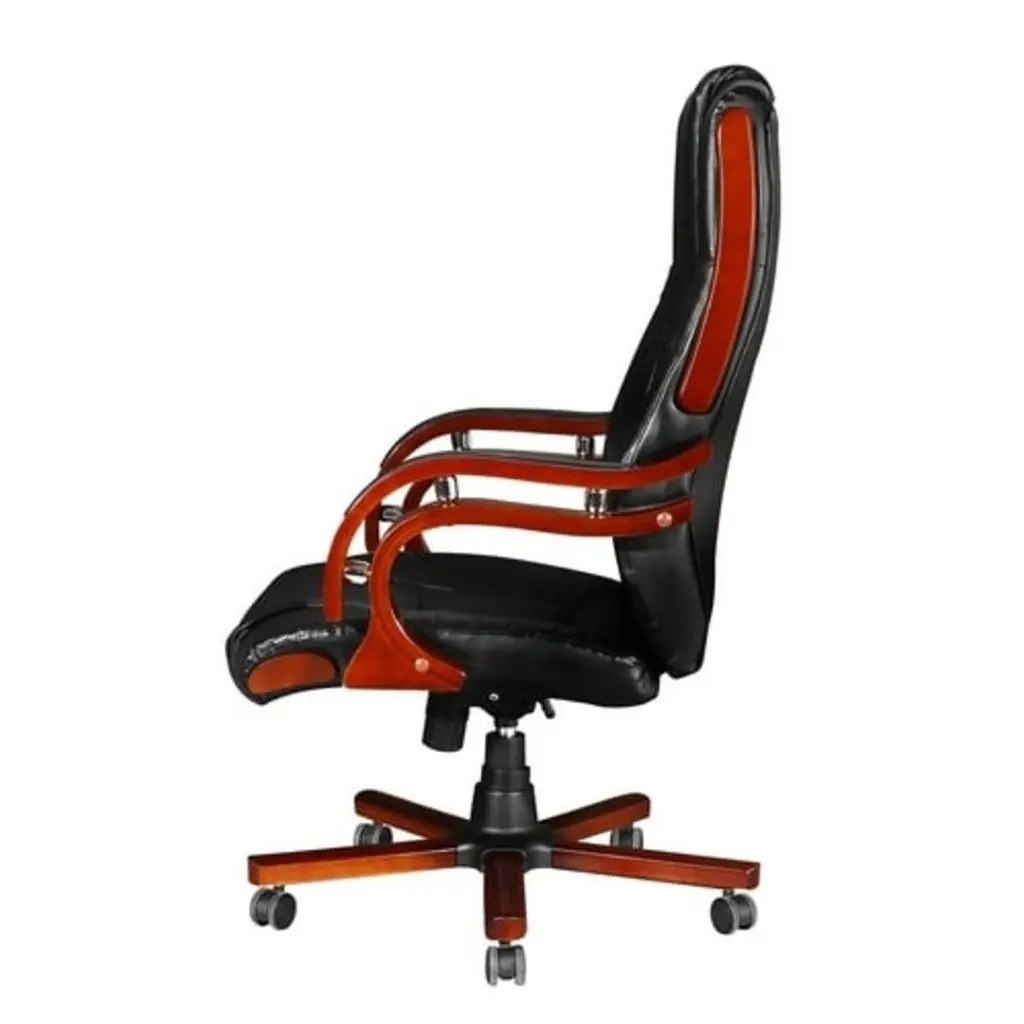 Luxury Leather Black Computer Gaming Chair Internet Cafe Seat Household ...