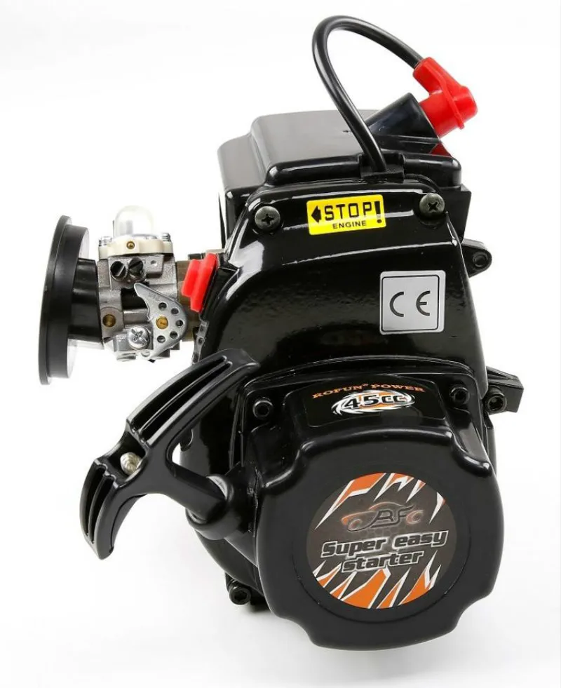 45CC-4-Bolts-Engine-With-Walbro-1107-Carb-NGK-Spark-Plug-for-1-5-Losi ...