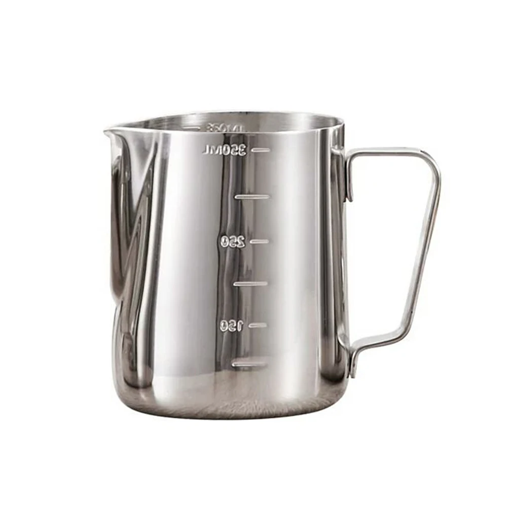 Measuring Cup Steaming Frothing Pitcher 350ml Stainless Set - AliExpress