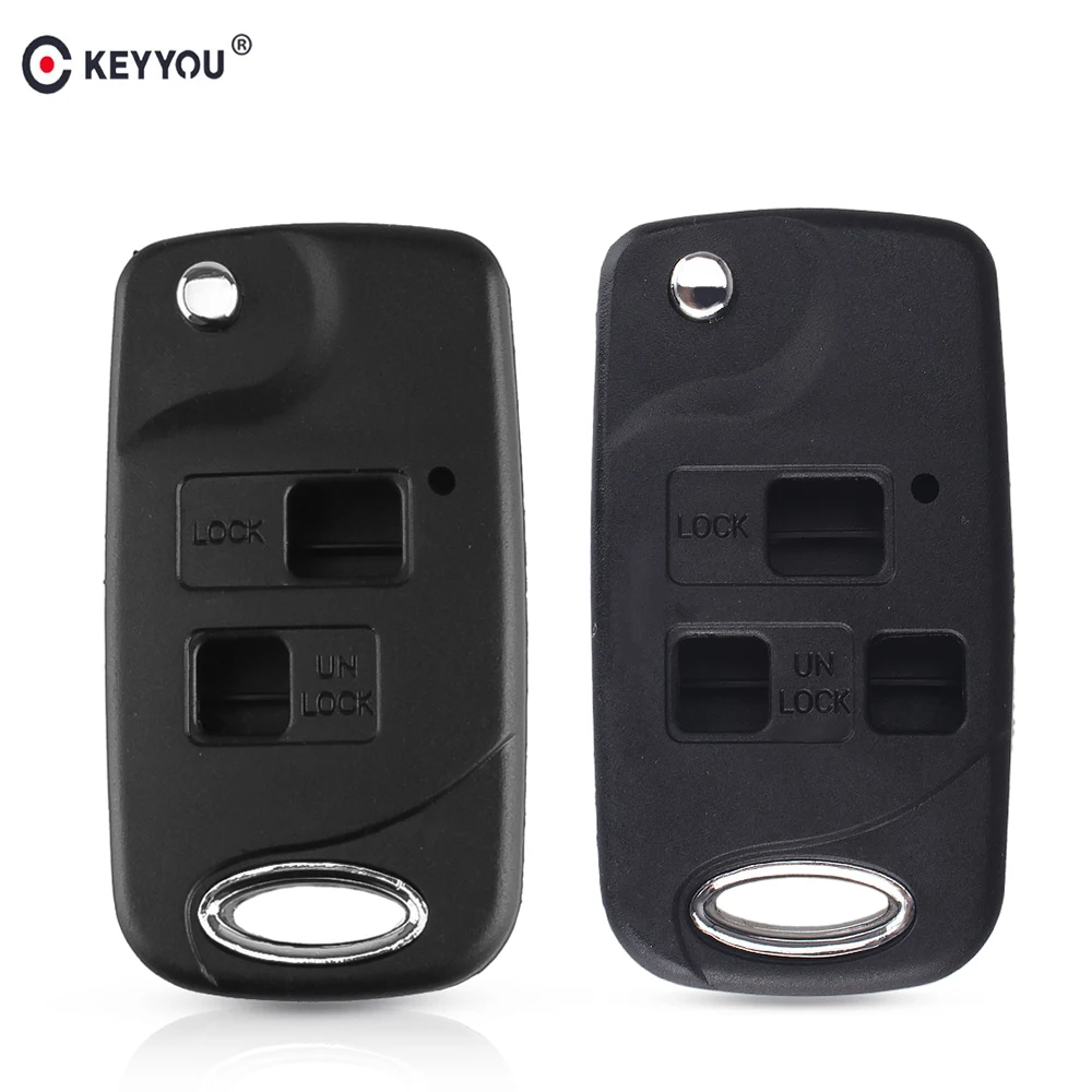KEYYOU Remote Car Key Flip Shell Fob Cover For Lexus GX470 RX350 For ...