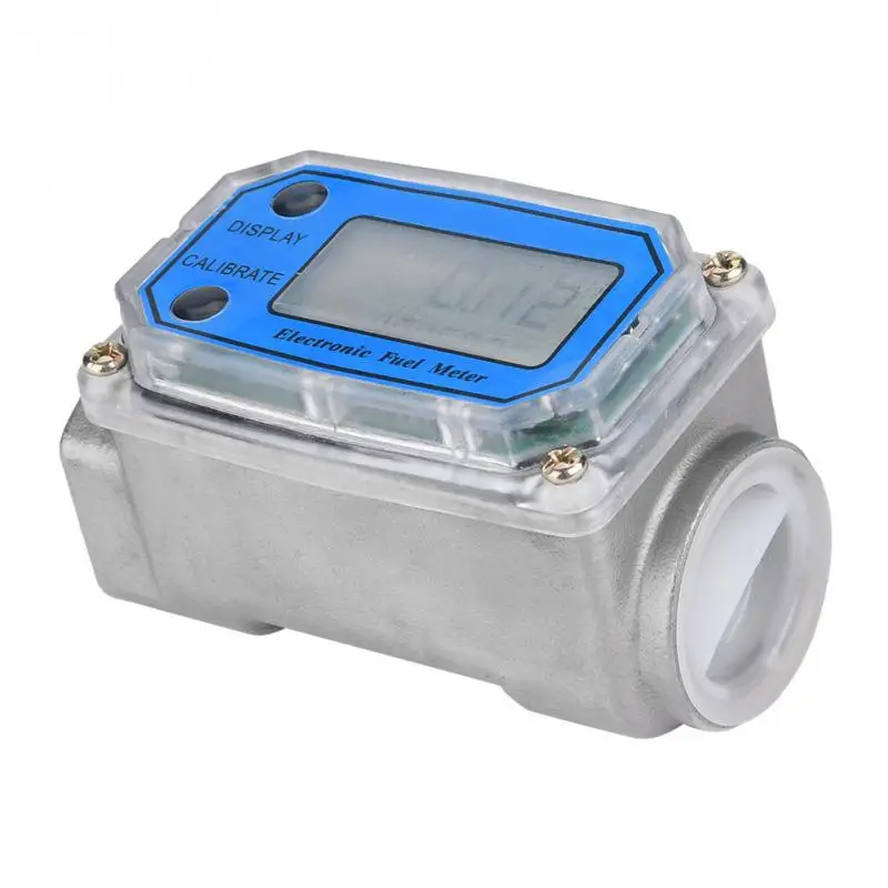 Mini Digital Flow Meter Turbine Flowmeter Diesel Fuel Flow Meters 15 ...