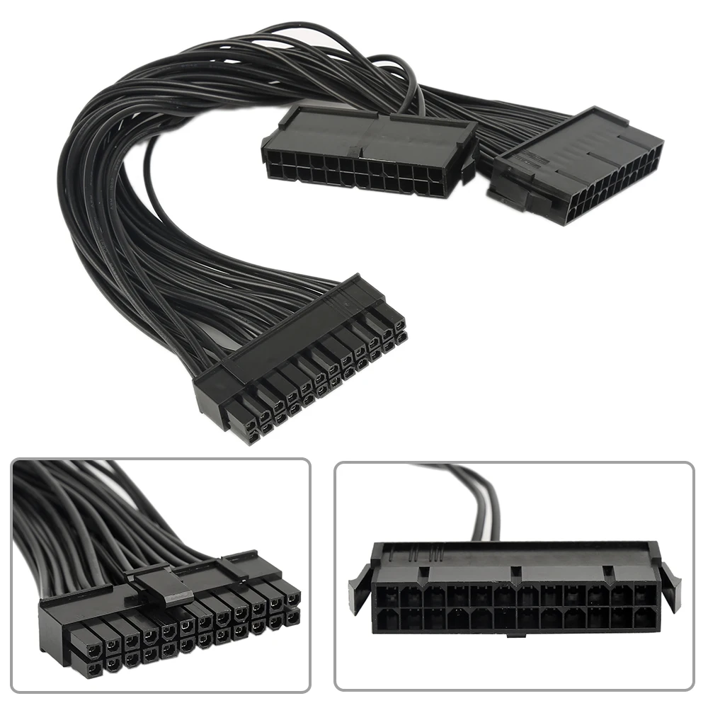 Wholesale ATX 24Pin 2 Dual Molex PSU Power Supply Cord Motherboard ...