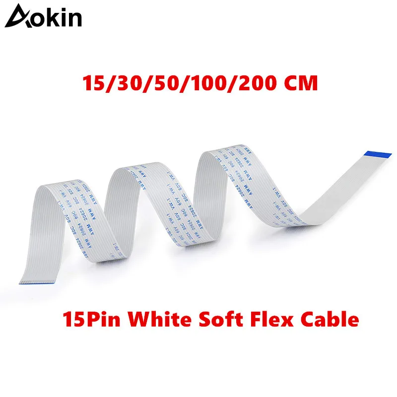15 Pin Ribbon Flex CSI Camera Cable 15cm 30cm 50cm 100cm 200cm 1M 2M ...