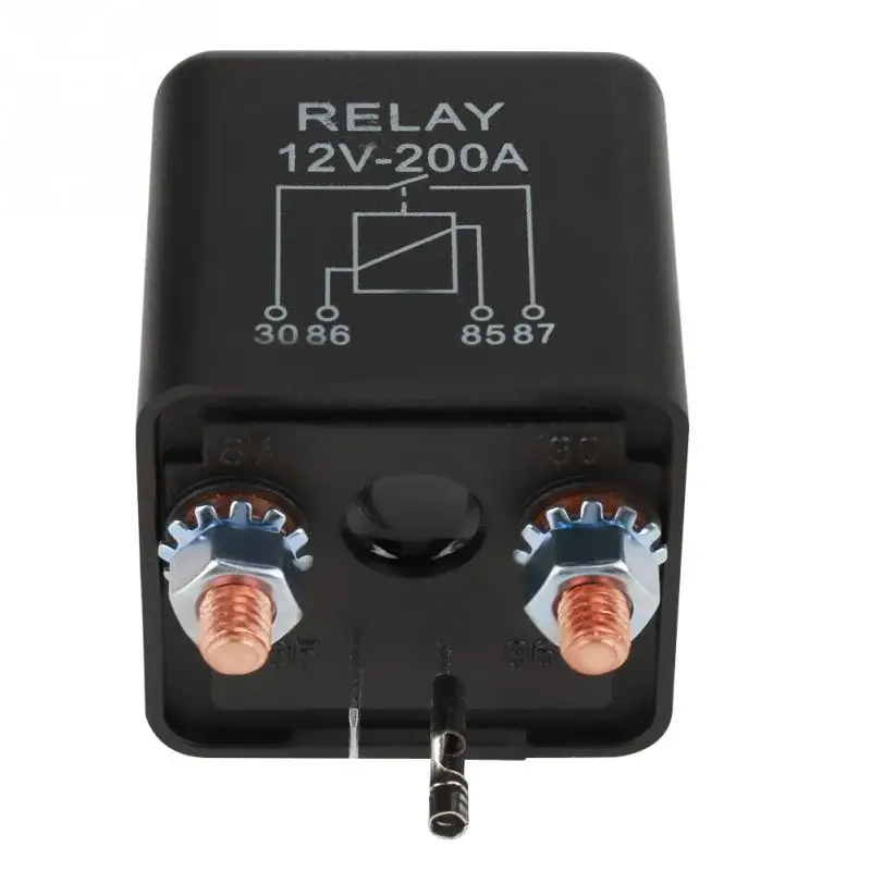 12V 200A Normal Open Heavy Duty Car Truck Starter Relay with Terminals ...