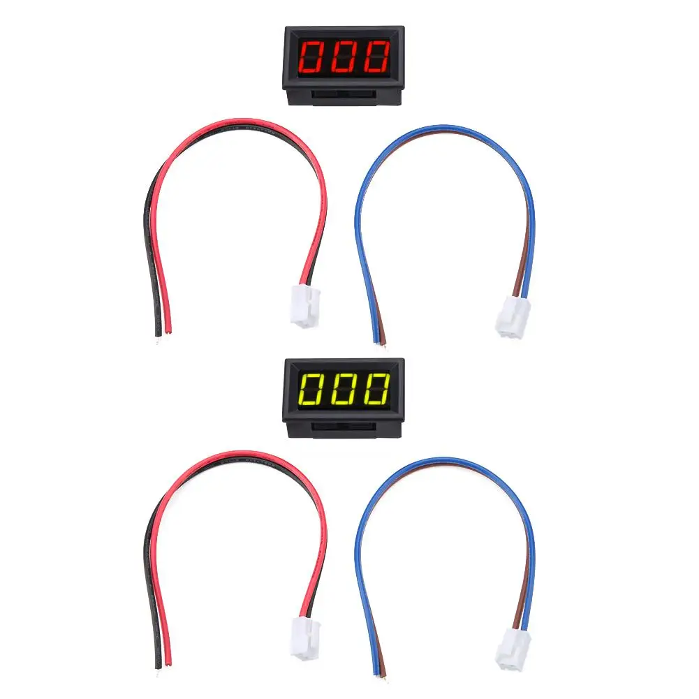 Electrical Testing Yellow DC0-1A Ampere Meter 3 Digits Ammeter Current ...