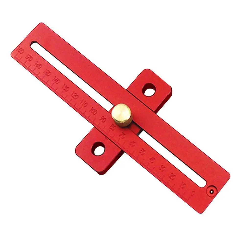 Measuring Ruler DIY Aluminum Scale Wood Measure Ruler Straight Line ...