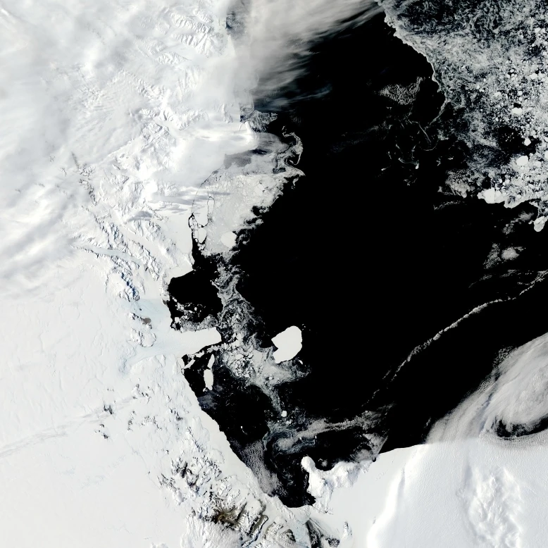 B 15J iceberg en el Mar de Ross en la Antártida Poster Print (24x31 ...