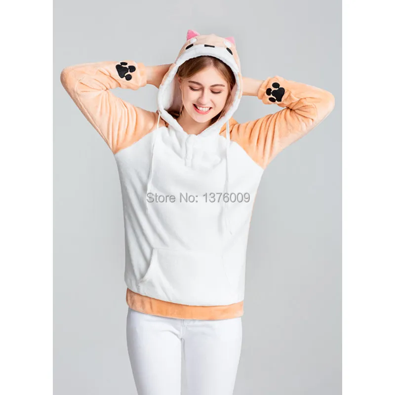 Buy Online Harajuku Japanese Kawaii Hoodies Women Sweatshirts With Ears