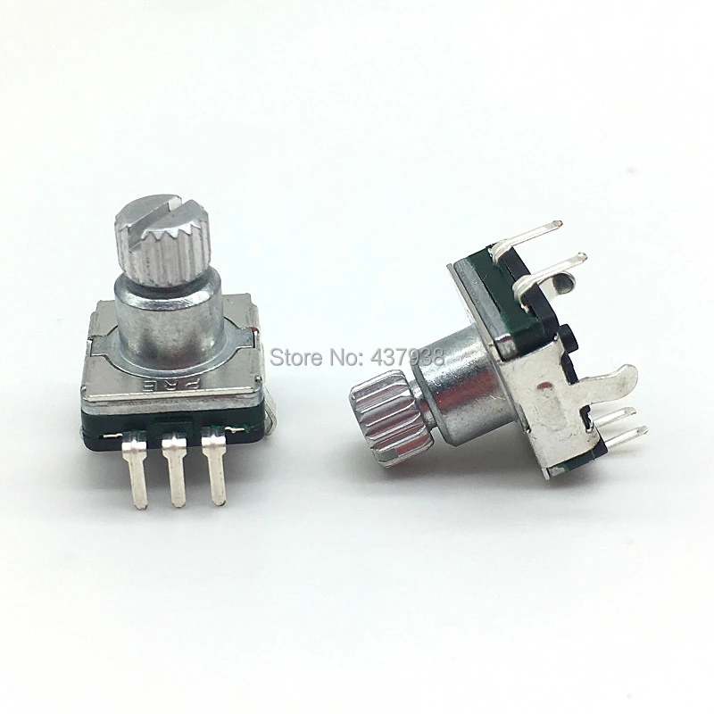 2pcs/lot EC11 Rotary Encoder Code Switch 30 Position With Push Button Switch 5pin Plug in Handle ...
