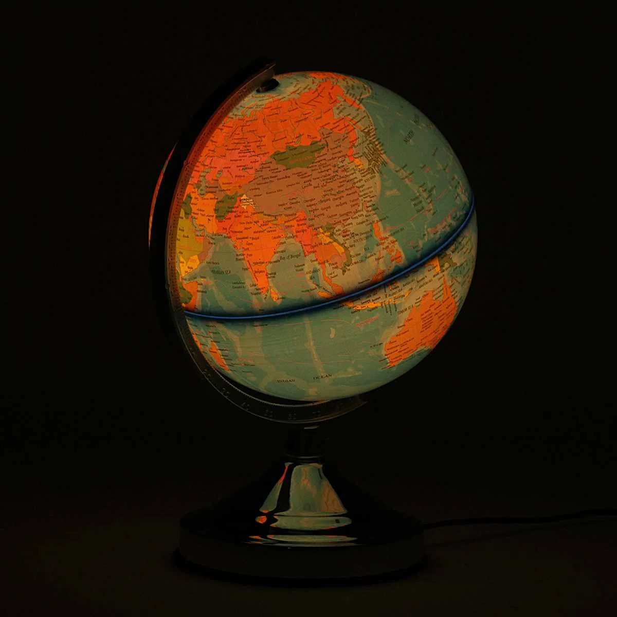 Electric LED Light World Globe Earth Map Teach Education Geography Toy ...