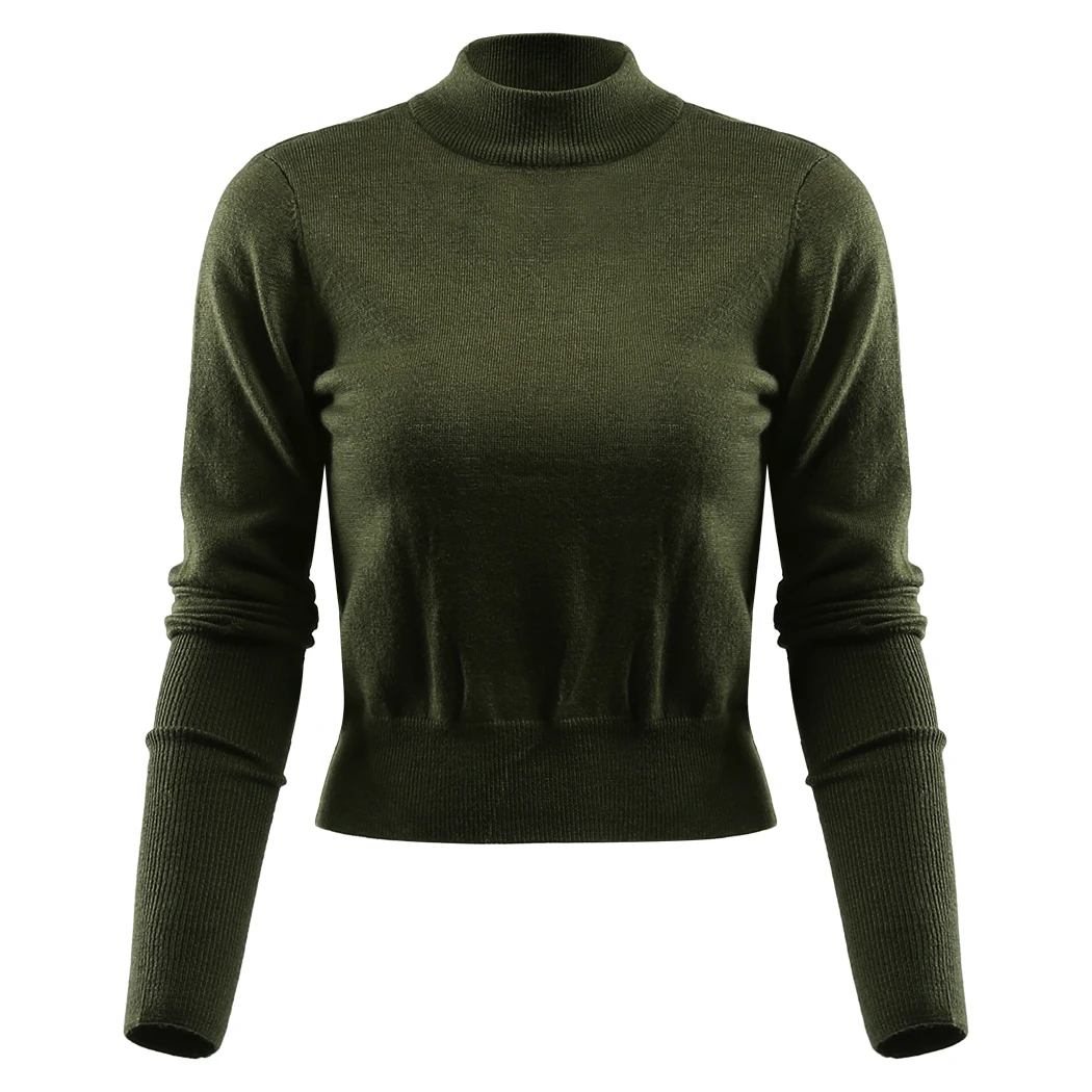 Sexy Backless Sweater Women Basic Tops Winter Spring Warm Knitted