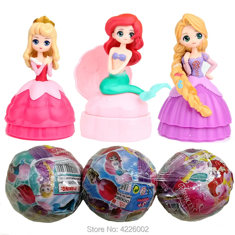 LOL Princess Ball Dolls Elsa Anna Figures Sofia Little Mermaid Belle ...