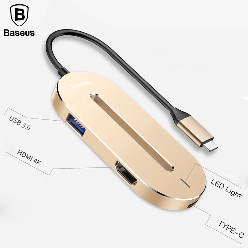 Baseus Type C Hub Interface Expander For Type C 3 1 To 3 Usb 3 0 1