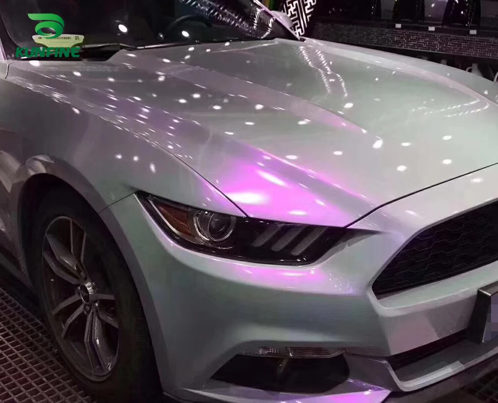 Car Styling Wrap Two color candy gray charm purple Car Vinyl film Body ...