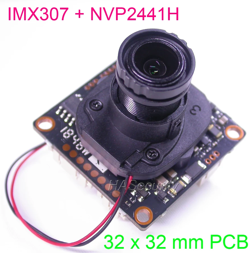 32x32mm AHD H / CVBS 1/2.8" STARVIS IMX307 CMOS + NVP2441 CCTV camera ...