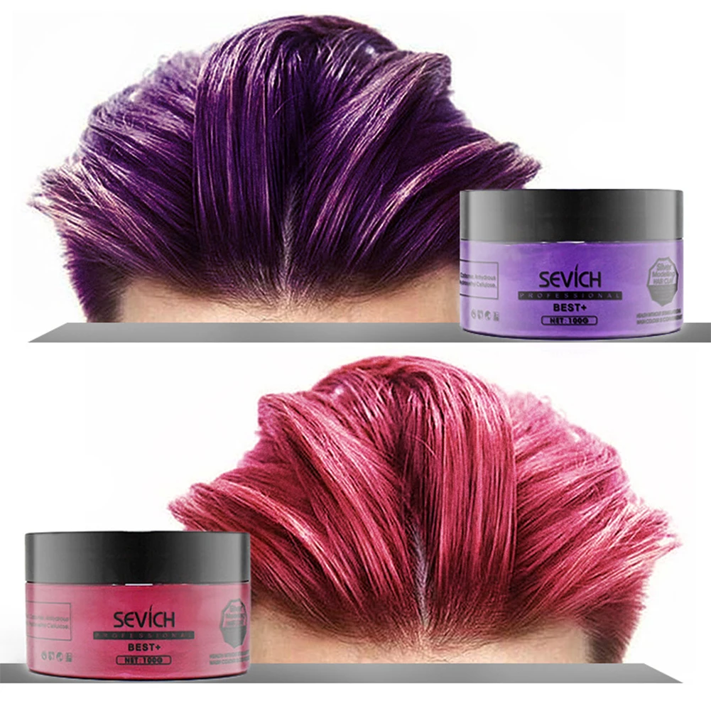 Hot 100g Home Fashion Color Styling Cream Easy Modeling Temporary DIY ...