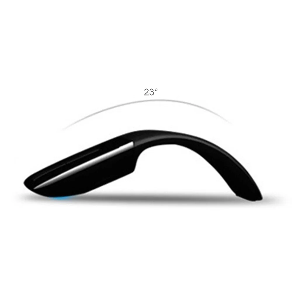 2.4Ghz Foldable Super Slim Wireless Mouse Folding Arc Touch Mouse Mause ...