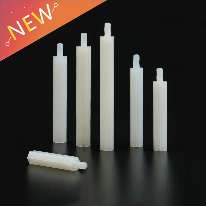 10pcs M3+6mm Spacing Screw for PCB/Computer Motherboard Hexagonal Nylon ...