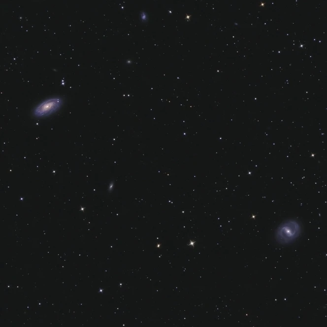 Messier 88 and Messier 91 in the constellation Coma Berenices Poster ...