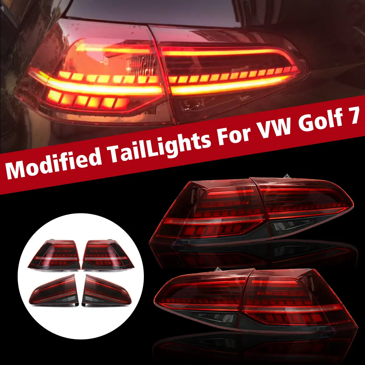 LED Tail Light for VW Golf 7 MK7 Golf7 Golf7.5 MK7.5 MK 7 Car Styling ...