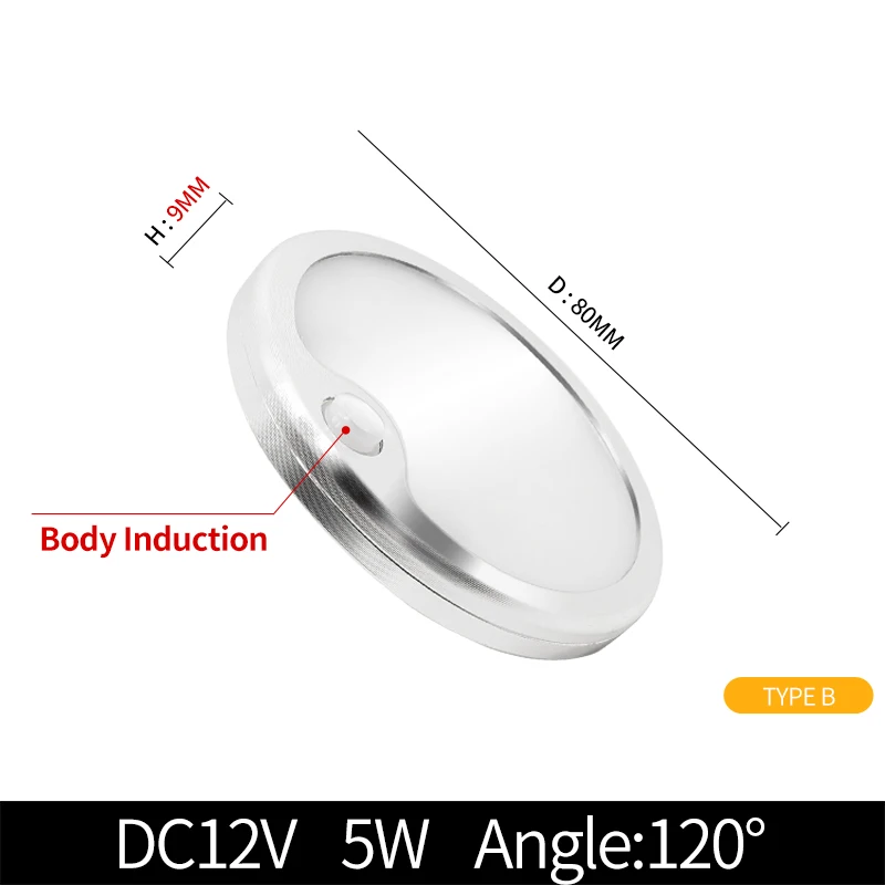 Induction spotlight 12V ultra-thin cabinet light LED infrared sensor ...