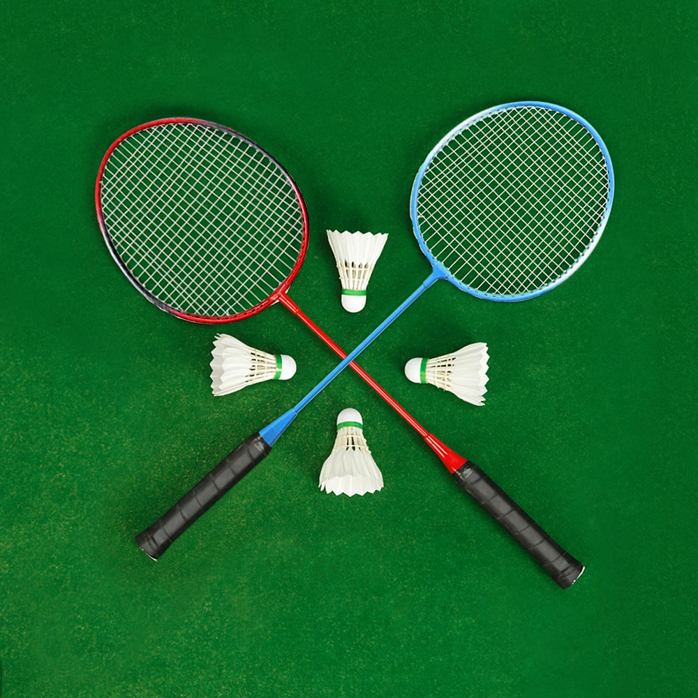 Badminton Racket Set Indoor Outdoor Sports 2 Player Badminton Racquet ...