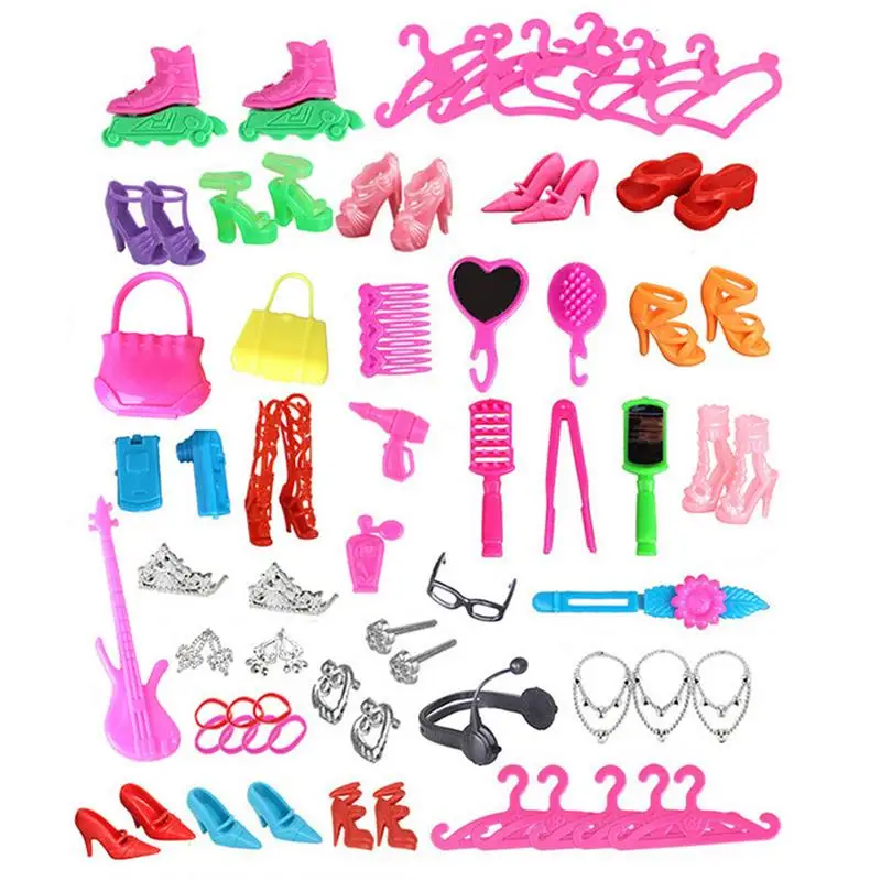 85-Piece Barbie Doll Clothing and Accessories Set - Perfect for Girls ...