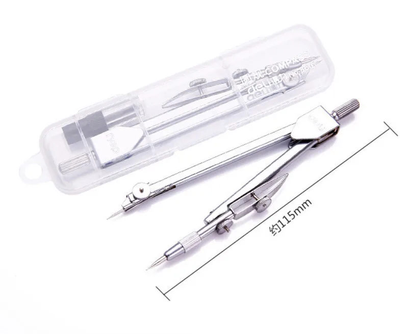 Stainless Steel Drawing Compass Math Geometry Tools For Circles School ...