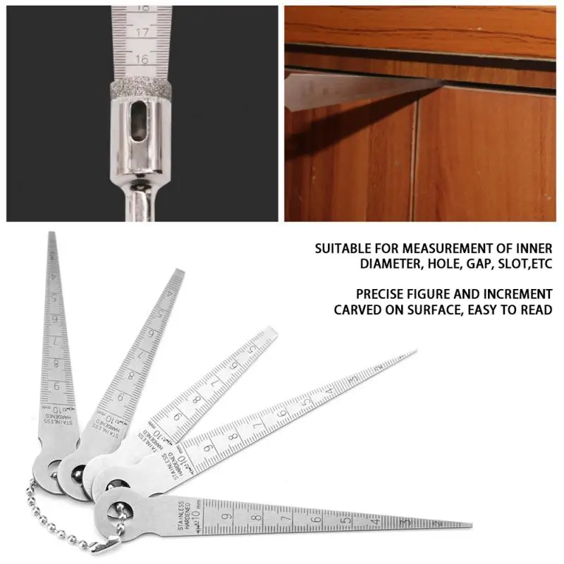 Stainless-Steel-Depth-Hole-Size-Inspection-Rulers-Feeler-Gauge-Welding ...