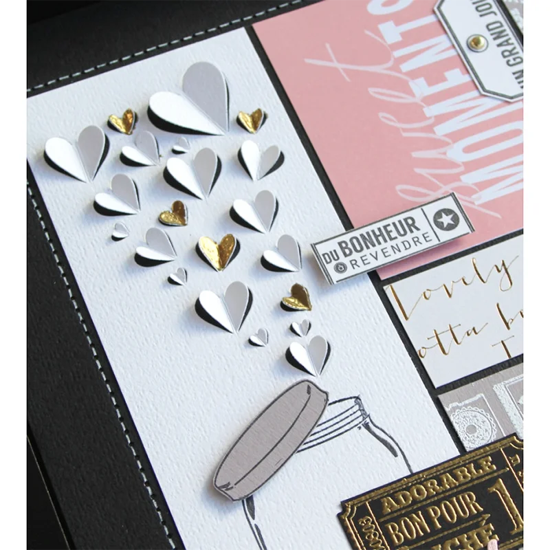 Fold Love Heart Dies Scrapbooking Metal Cutting Dies New 2018 Craft Die