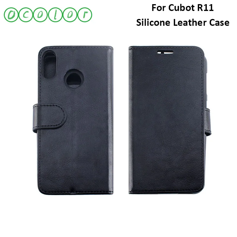 ocolor For Cubot R11 PU Silicone Leather Slip resistant Flip Wallet ...