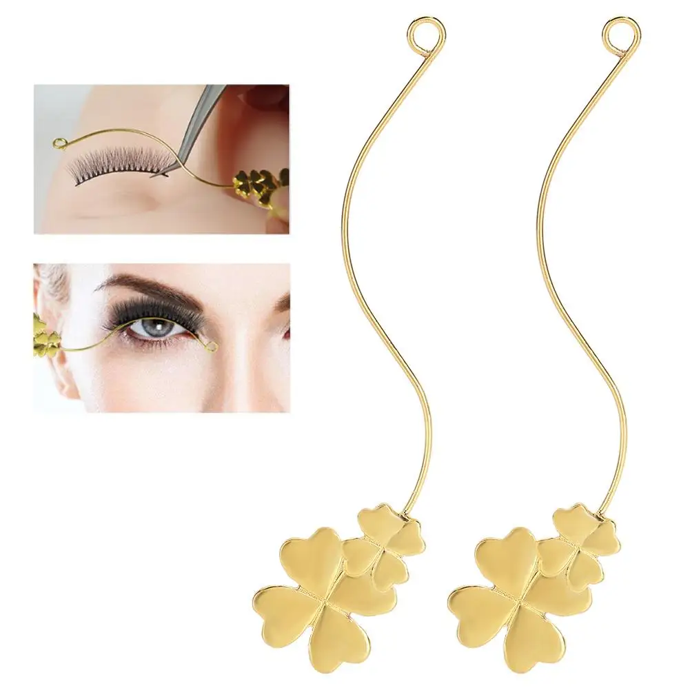 2Pcs Magnet Grafting Eyelashes Auxiliary Tool Metal False Lashes ...