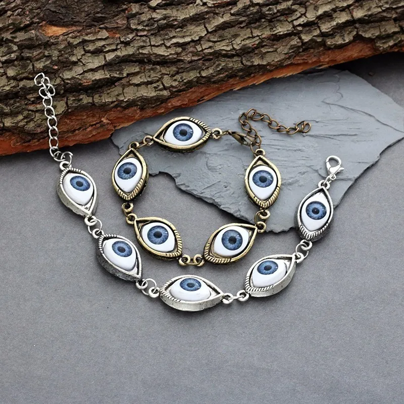 Vantage Evil Eyes Bracelet Jewelry for Men Women Retro Punk Demon Eyes ...