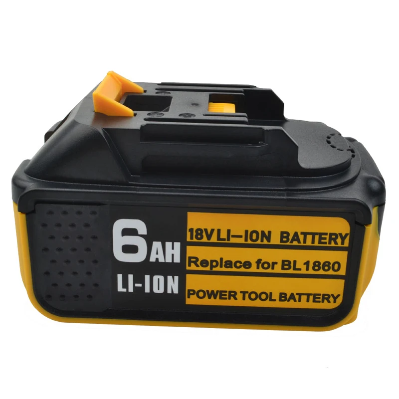 BL1860 18V 6000mah Rechargeable Lithium Li ion Battery for Makita Power Tools BL1880 BL1840 ...