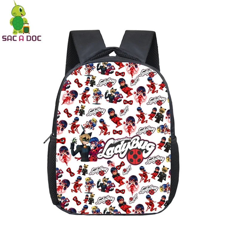 Miraculous Ladybug Collage Backpack Ladybug Cat Noir Children School ...