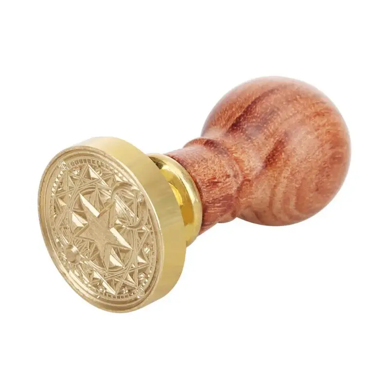 Wax Seal Handle - Retro Wooden Handle with Metal Screw in 2 Designs ...