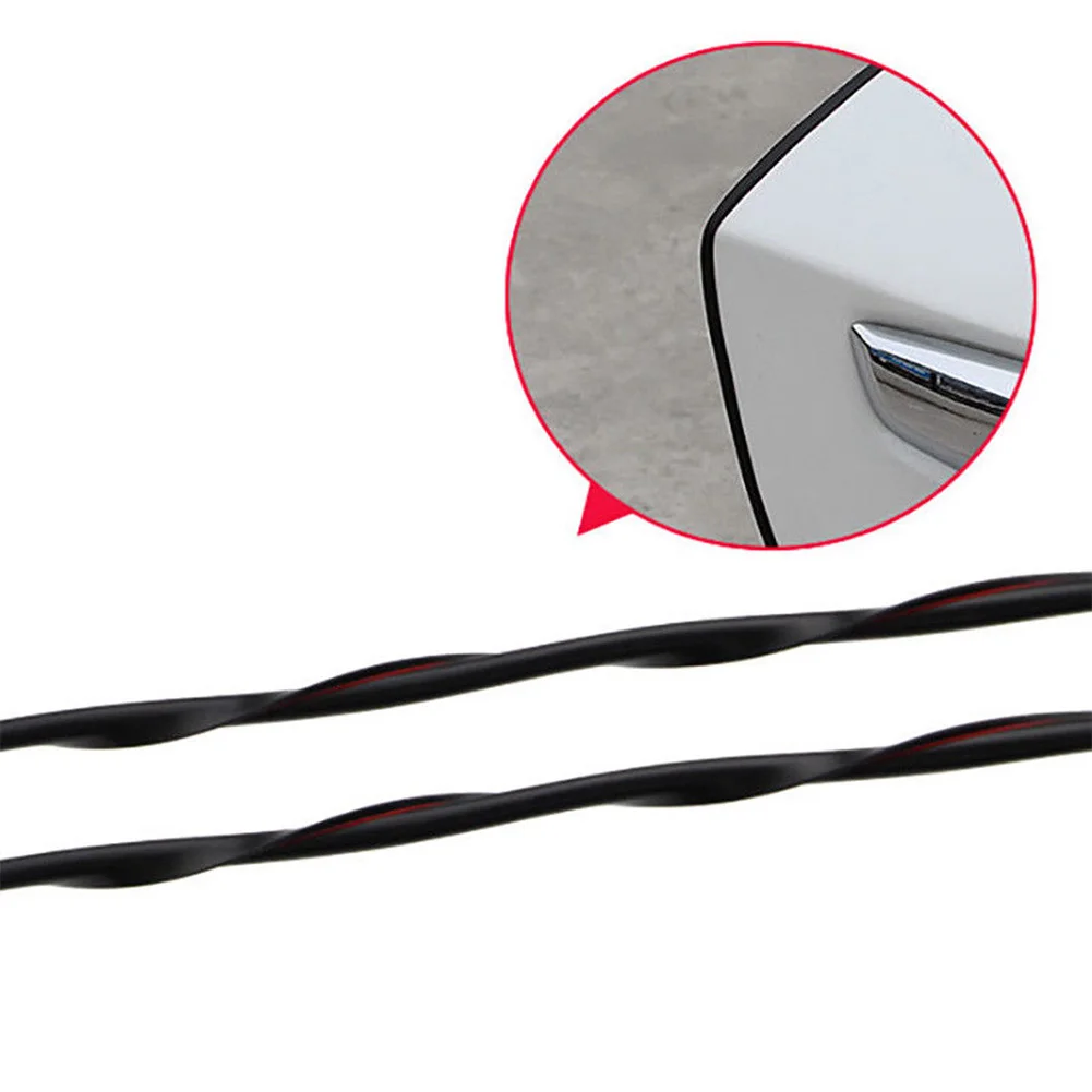 U Profile Car Door Protection Strips Car Styling Car Sticker Rubber ...