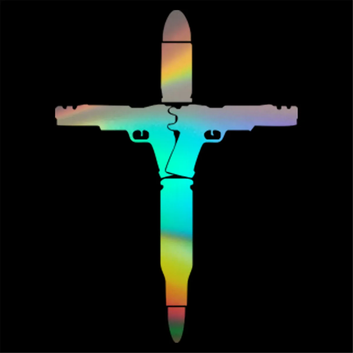 Shooting Bullet Gun Car Stickers Wall Home Glass Window Door Laptop ...