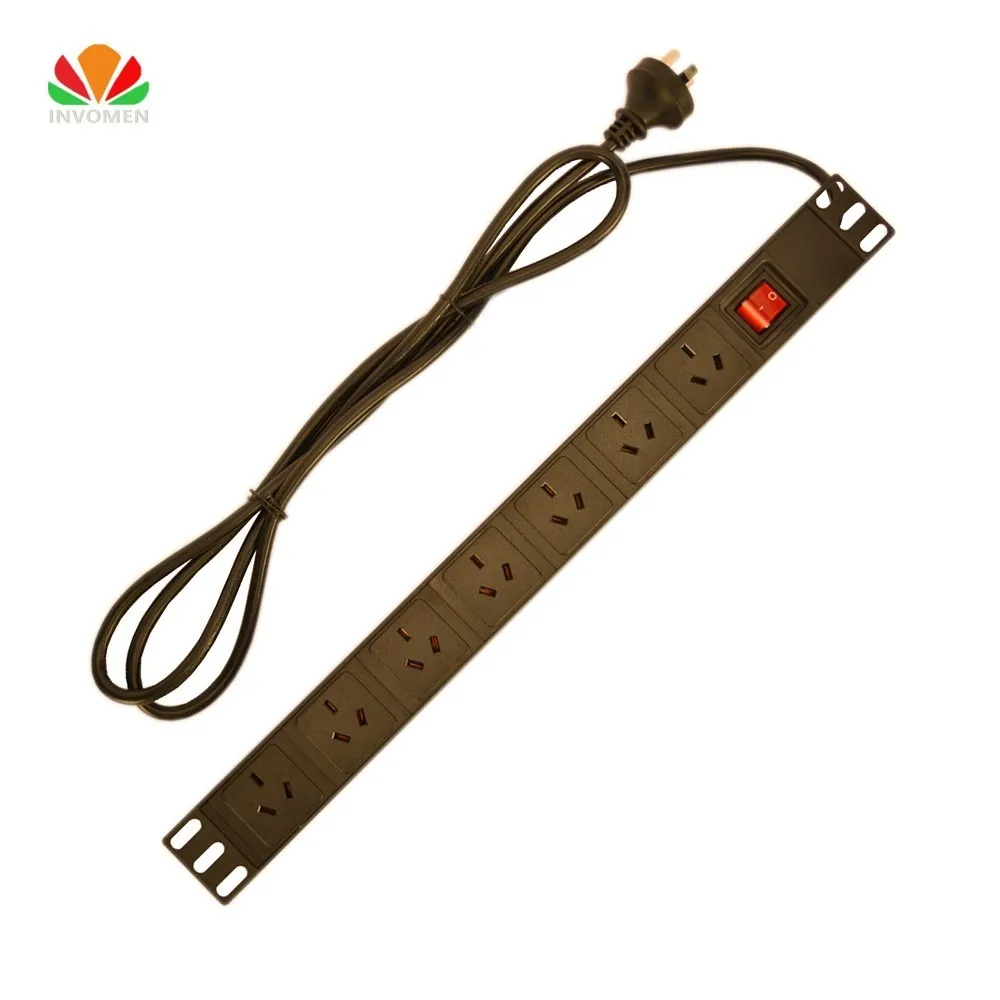 19"1U 10A 7 Power Distribution Units Australian PDU Network Cabinet ...