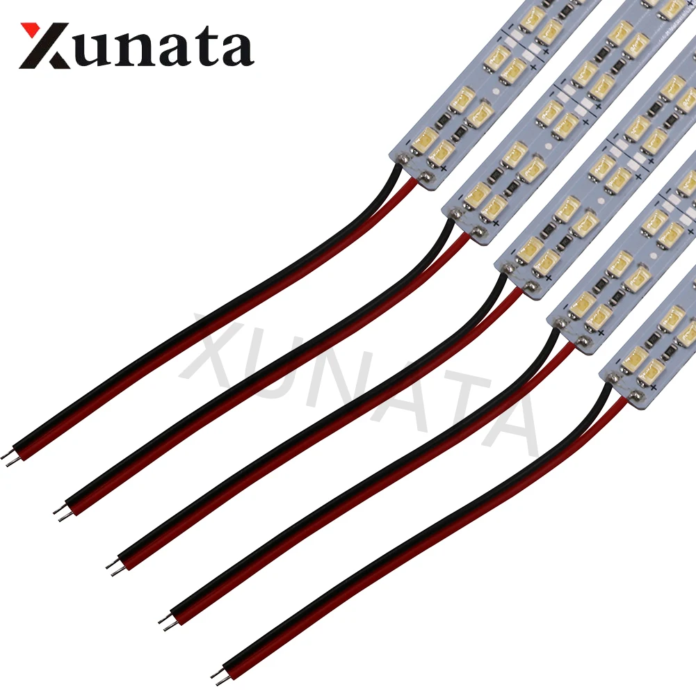 5630 Double Row LED Hard Bar Light Aluminium Rigid Strip Cool White ...