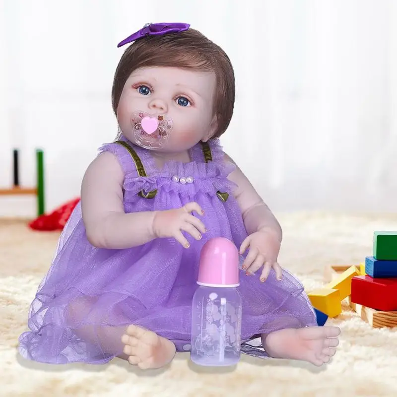 NPK 56cm Simulation Doll Cute Realistic Vinyl Simulation Doll Lifelike ...