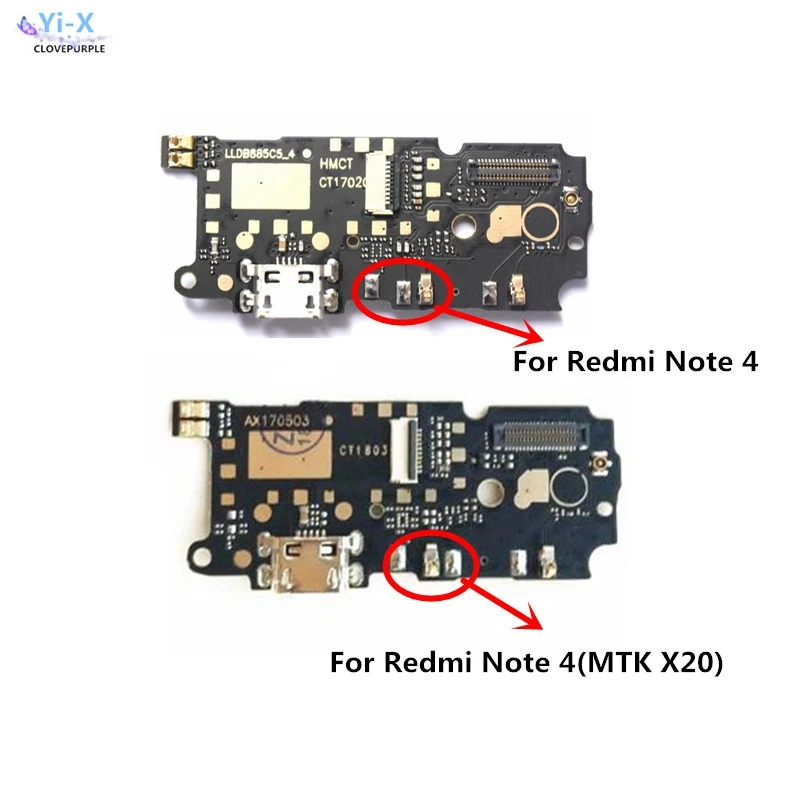 For Xiaomi RedMi Note 4 4X MTK 2017 USb Charging Board Charge Flex ...