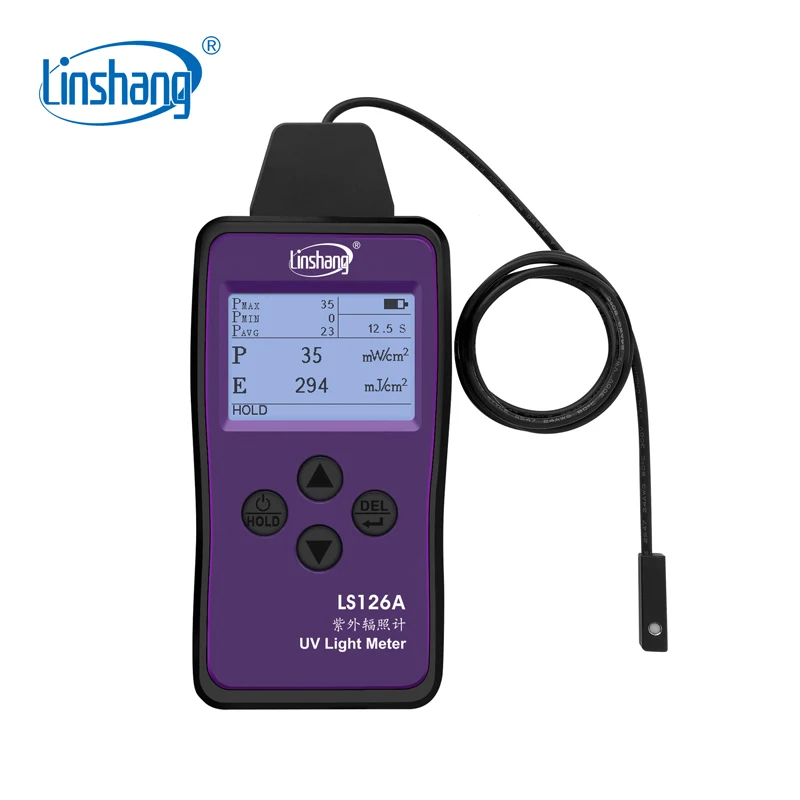 Linshang LS126A UV Light Meter Ultraviolet Irradiance for UVA LED Light ...