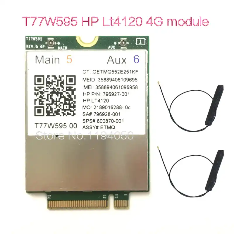 LT4120 Snapdragon X5 LTE T77W595 796927 100 4G WWAN M2 MODULE For HP ...