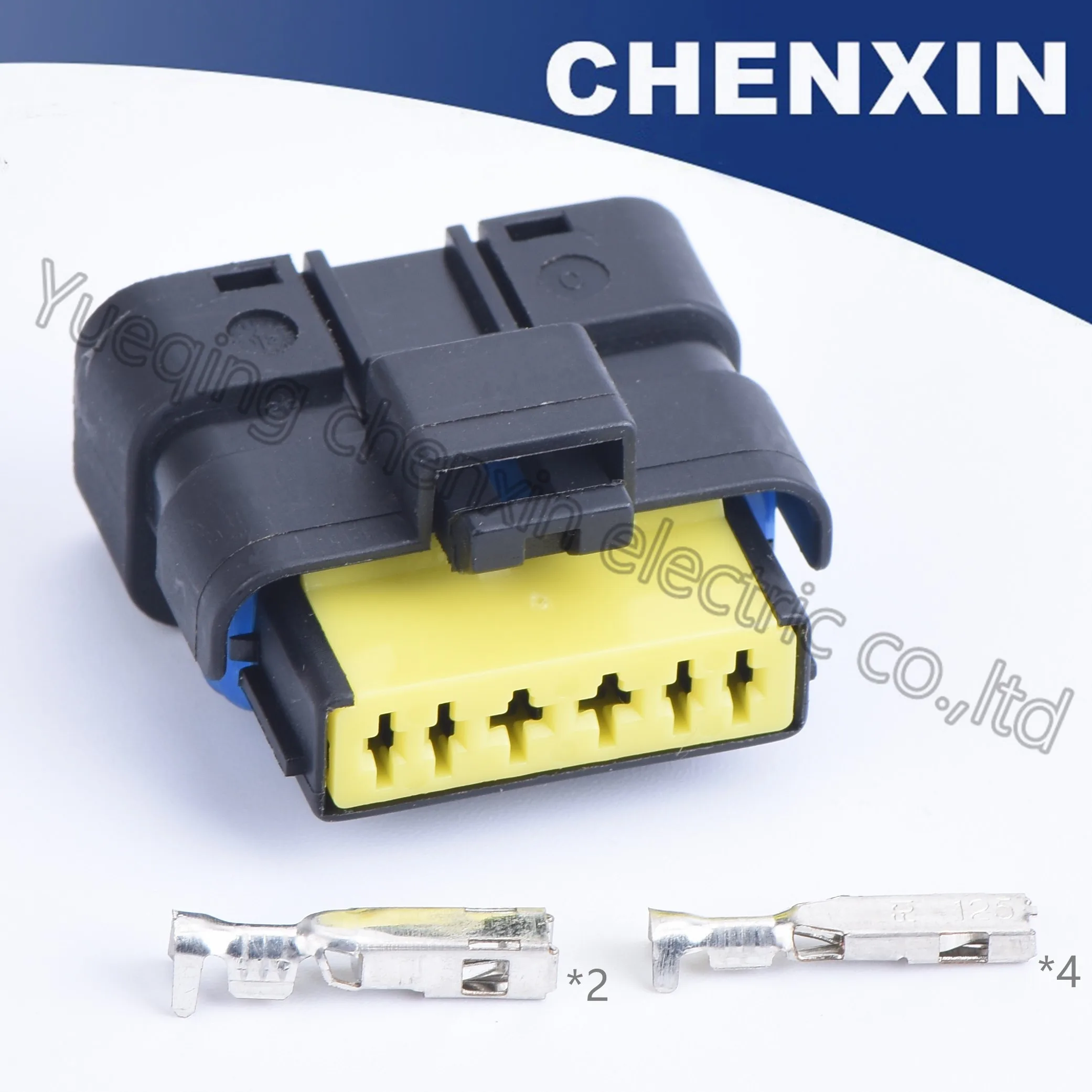 Black 6 pin sealed waterproof auto connectors 1.5 female 211PC069S0049 ...