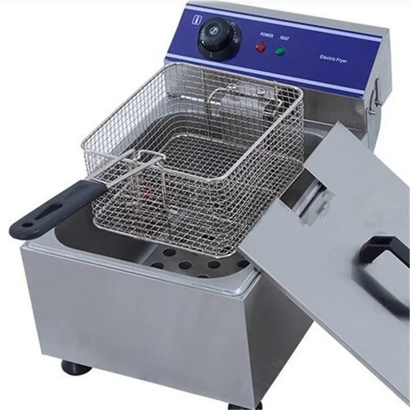 Electric Deep Fryer Commercial Single Tank Deep Fat Fryer Machine ...
